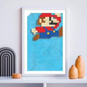 Super Mario Inspired Poster | Printable Wall Art | Original Artwork ...