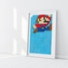 Super Mario Inspired Poster | Printable Wall Art | Original Artwork ...