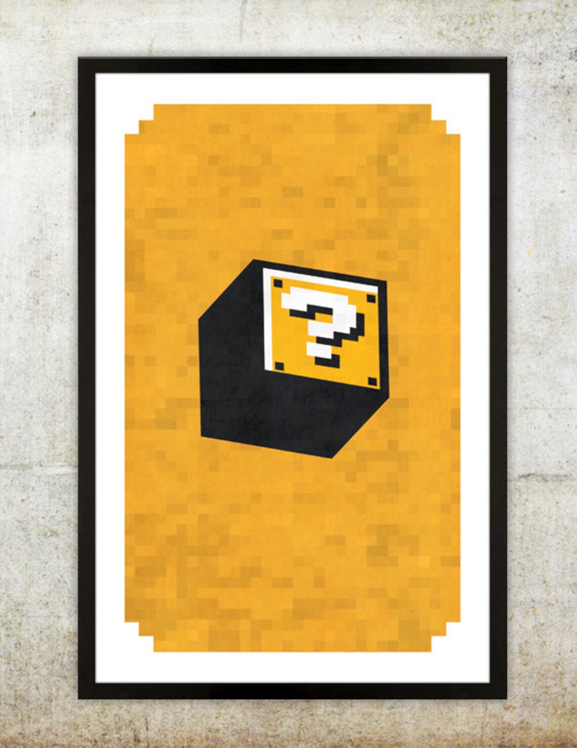 Retro NES Mario Inspired Poster | Printable Wall Art | Original Artwork ...