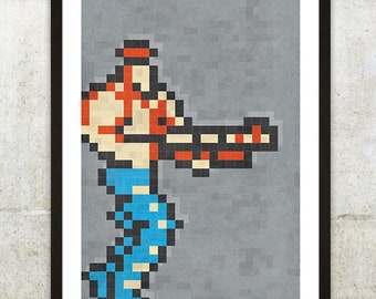 Retro NES Mario Inspired Poster | Printable Wall Art | Original Artwork ...