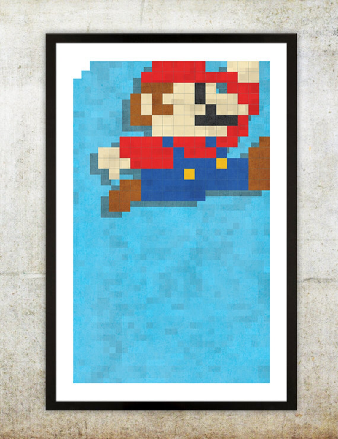 Super Mario Inspired Poster Printable Wall Art Original Artwork 11x17 ...