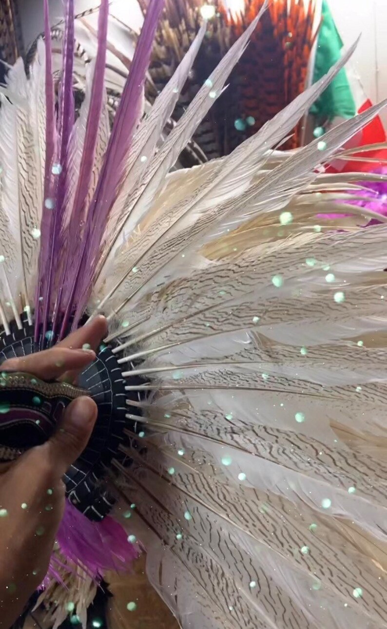 Copili Headdress With Featherwork - Etsy