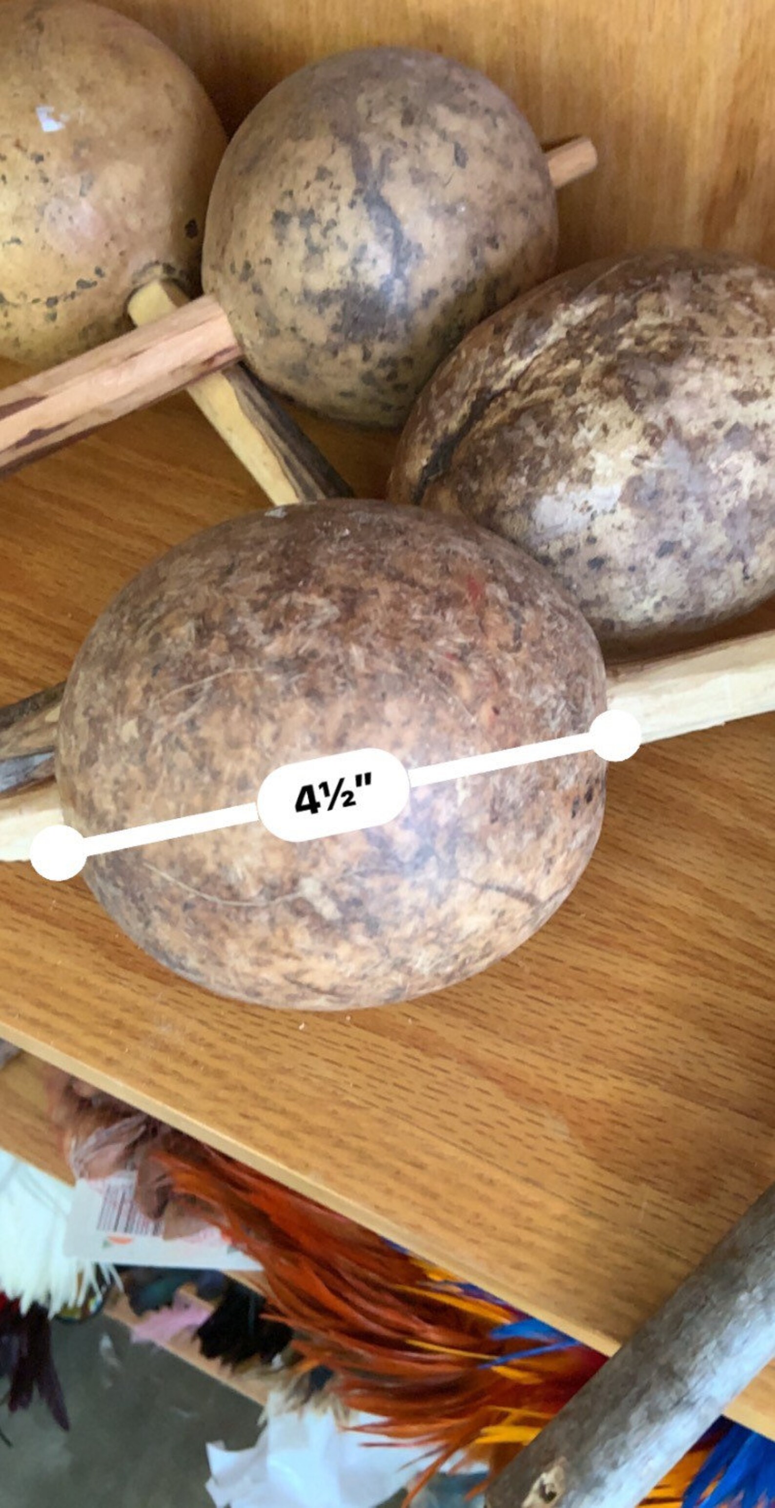 Gourd rattle native Ayacaxtli Mexica | Etsy