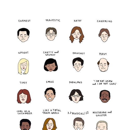 The Office Mood Chart Digital Download - Etsy
