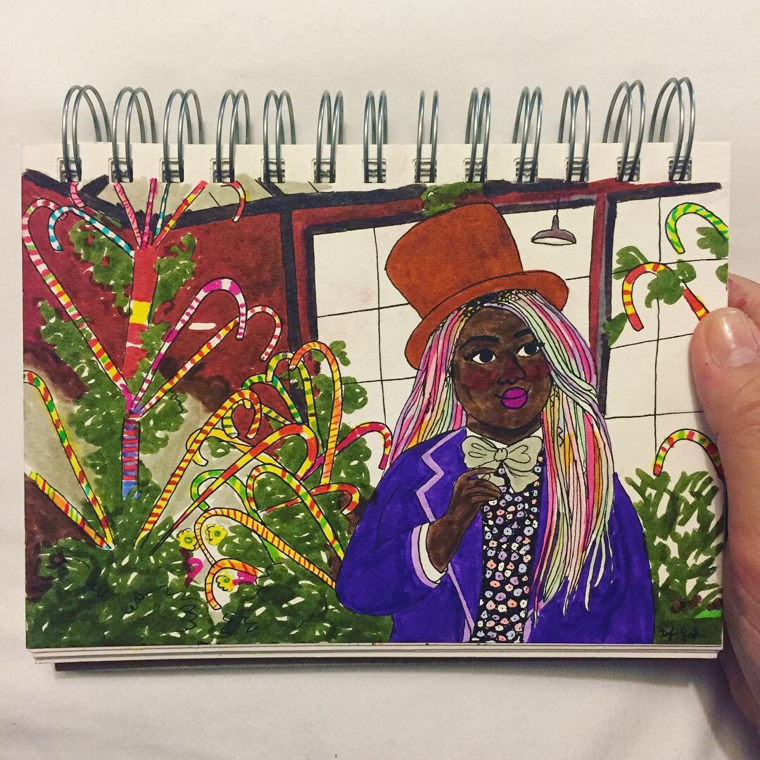 Willy Wonka and the Chocolate Factory - Original Illustration - Etsy