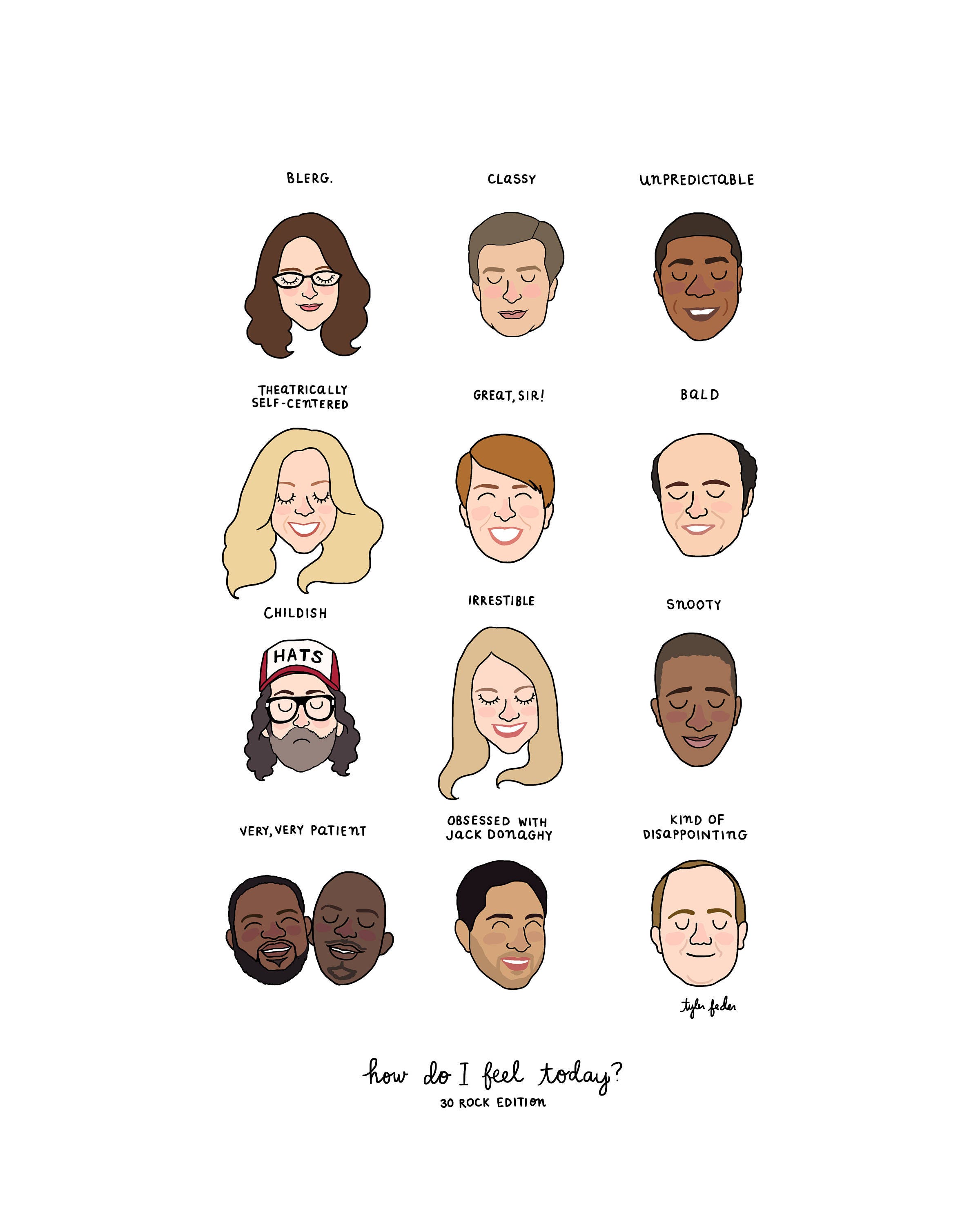 30 Rock Mood Chart Digital Download | Etsy UK