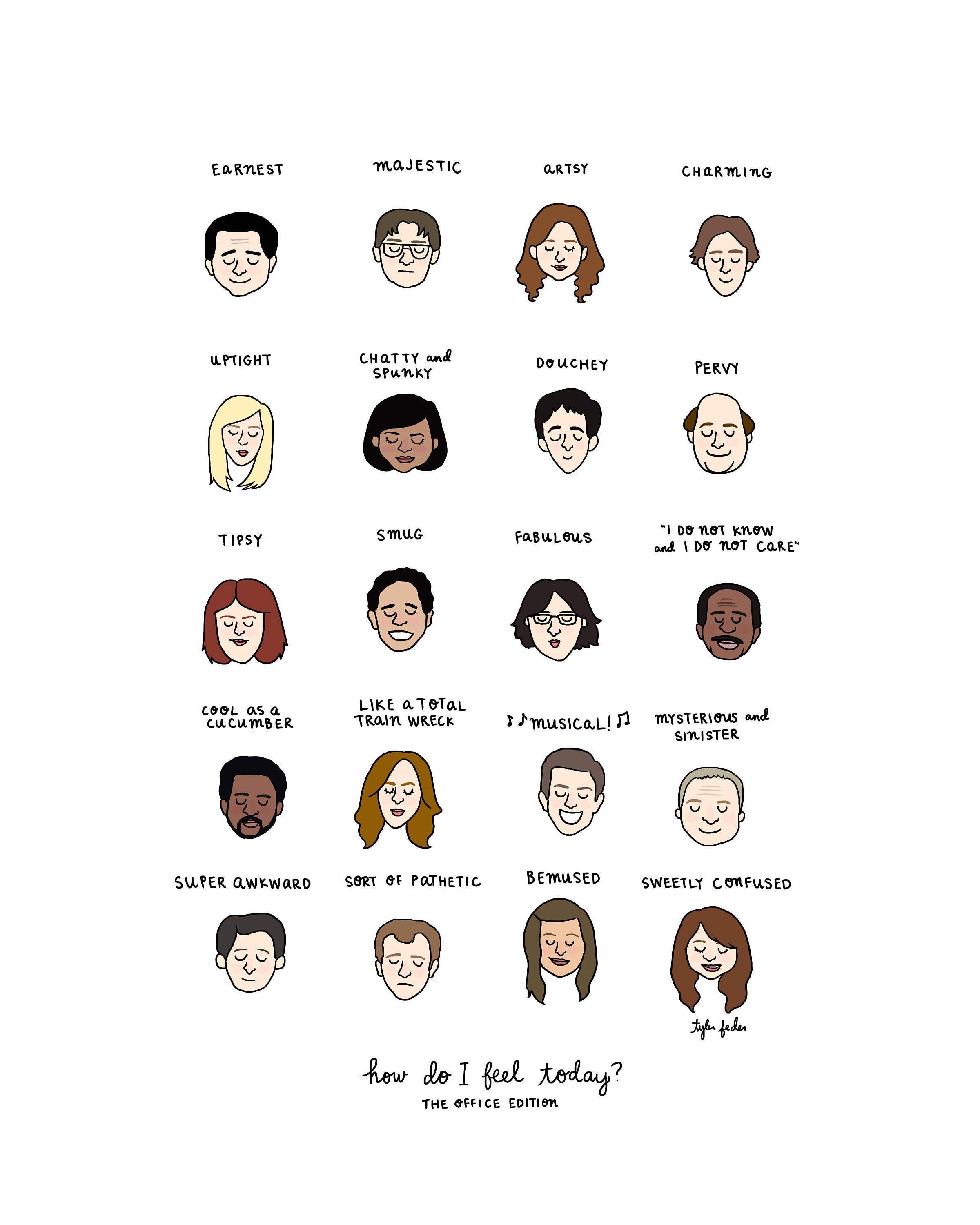 The Office Mood Chart Digital Download - Etsy Canada