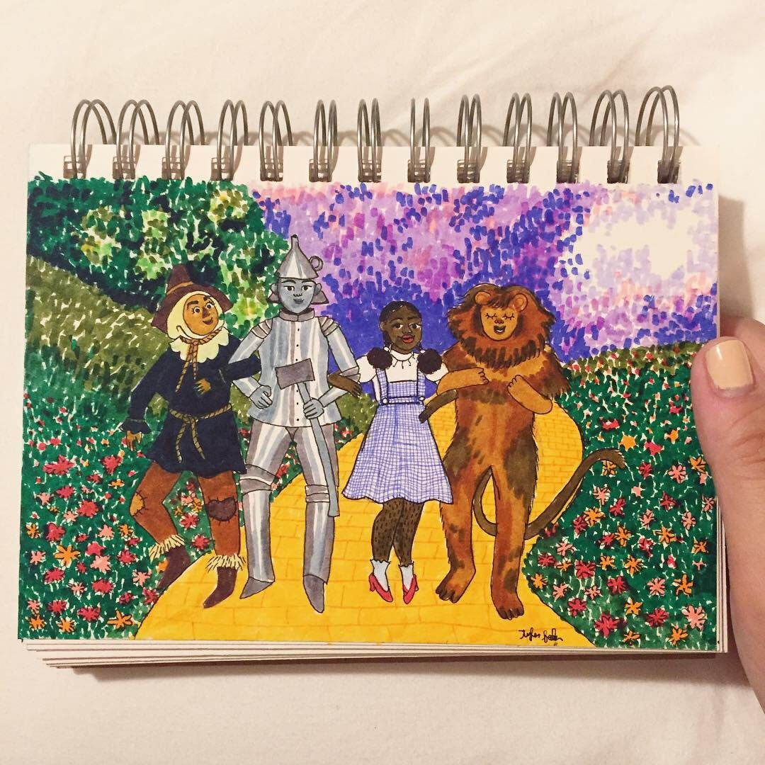 The Wizard of Oz - Original Illustration - Etsy