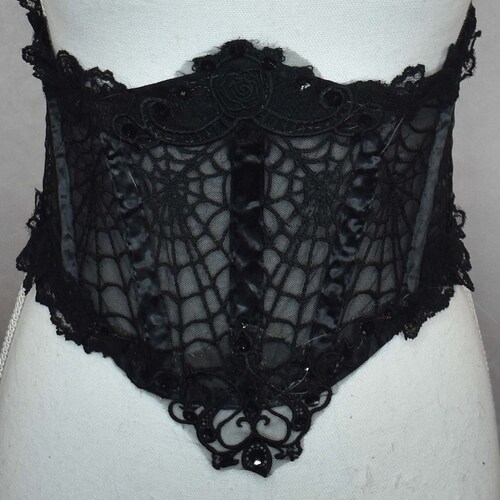 Embroidered Butterfly Waist Corset Belt | Etsy