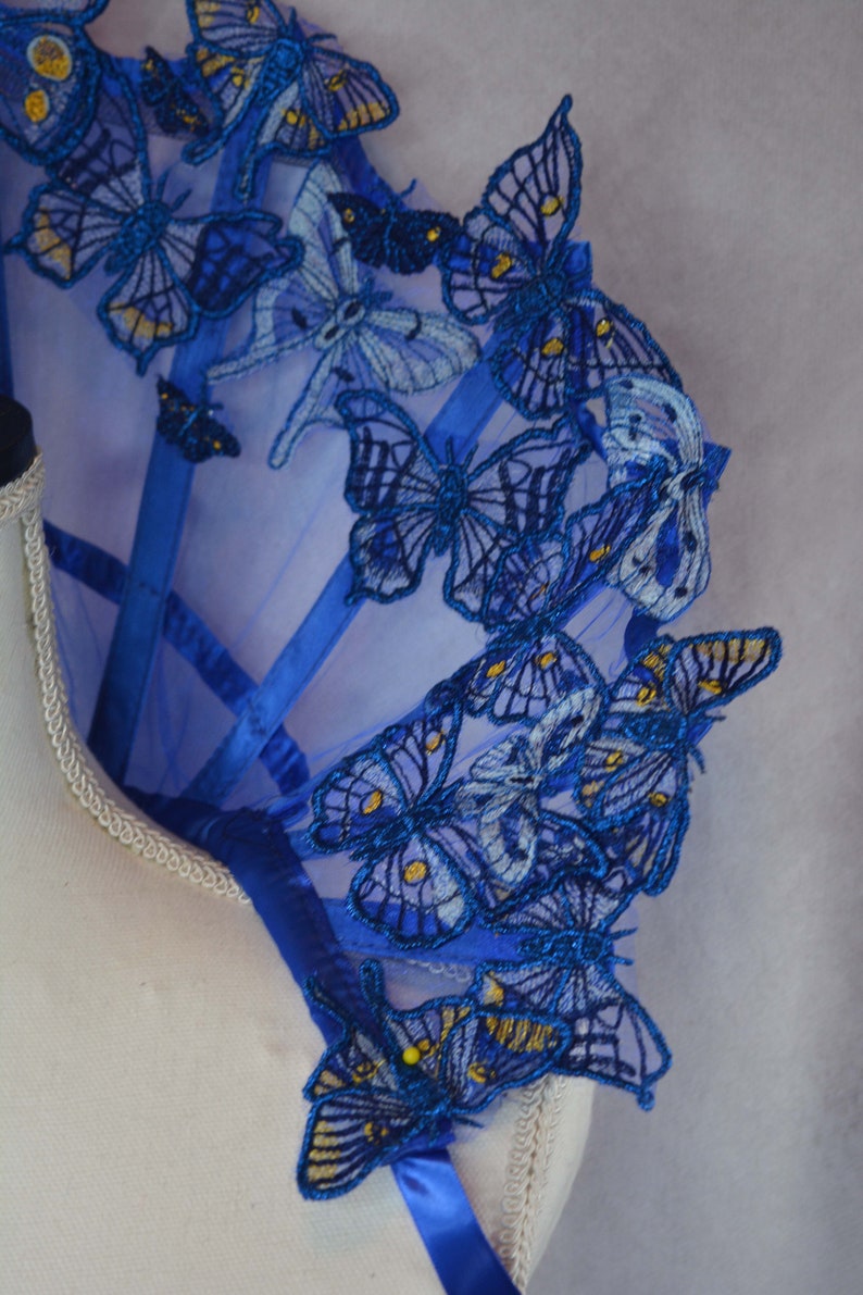 Embroidered Moth Elizabethan Collar - Etsy