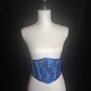 Embroidered Mermaid Scale Corset Belt - Etsy