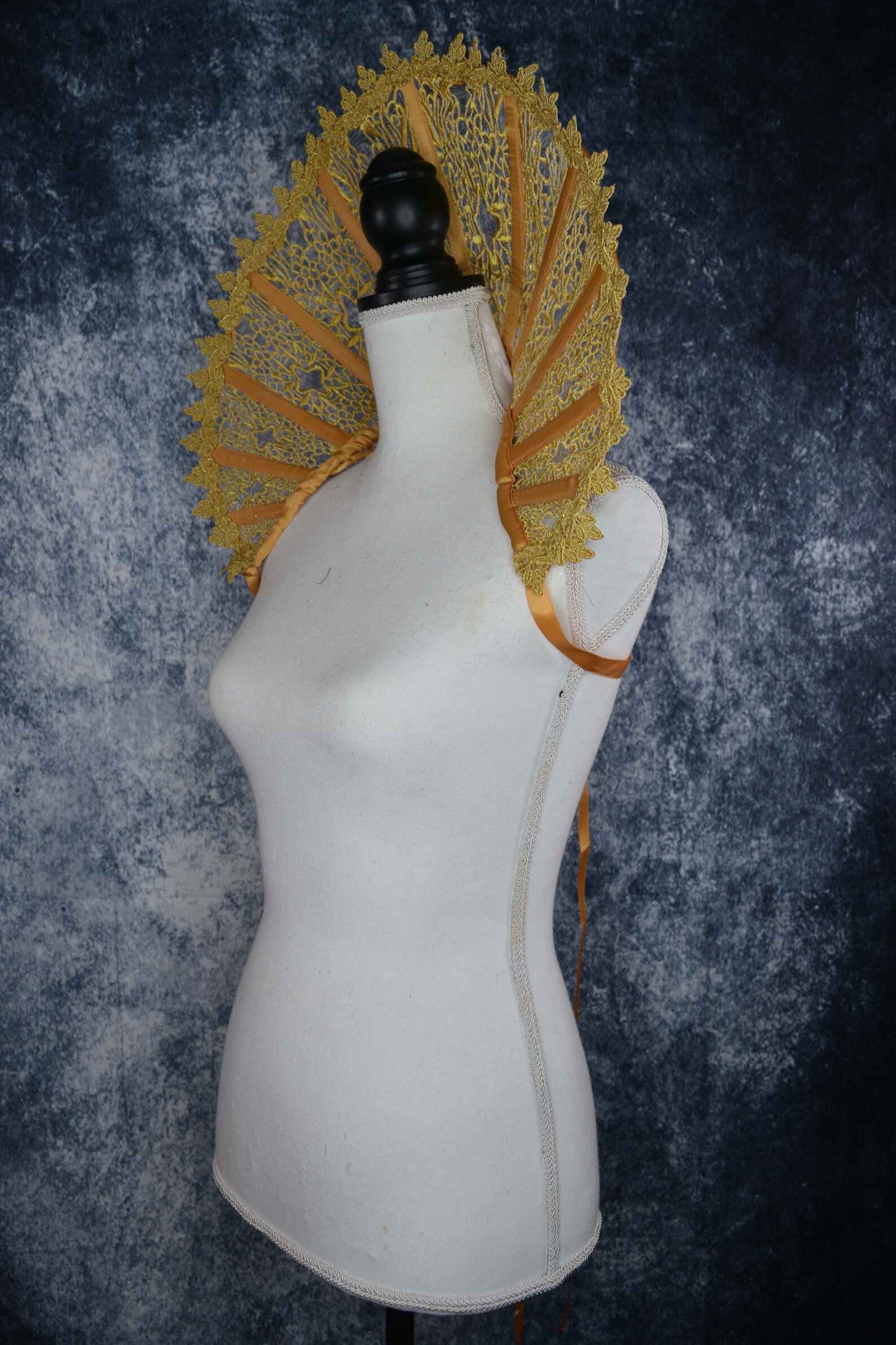 Embroidered Lace Elizabethan Collar | Etsy