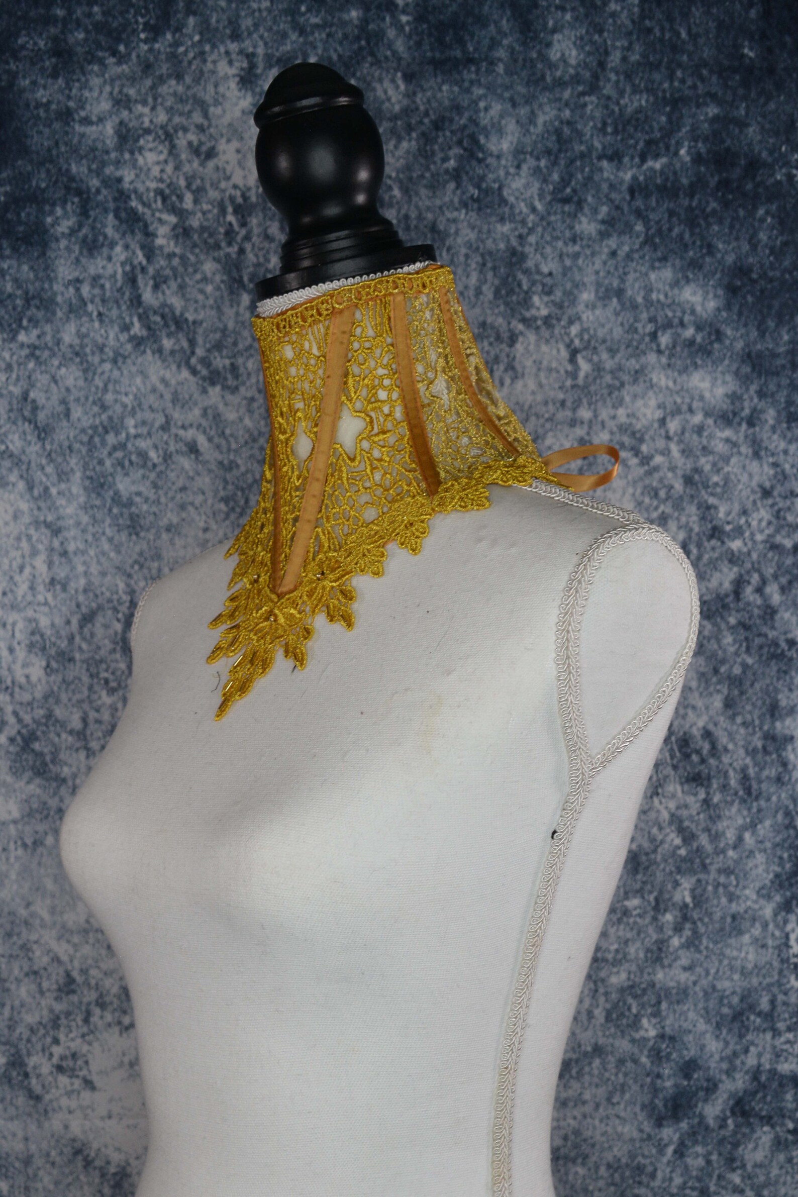 Embroidered Lace Neck Corset - Etsy