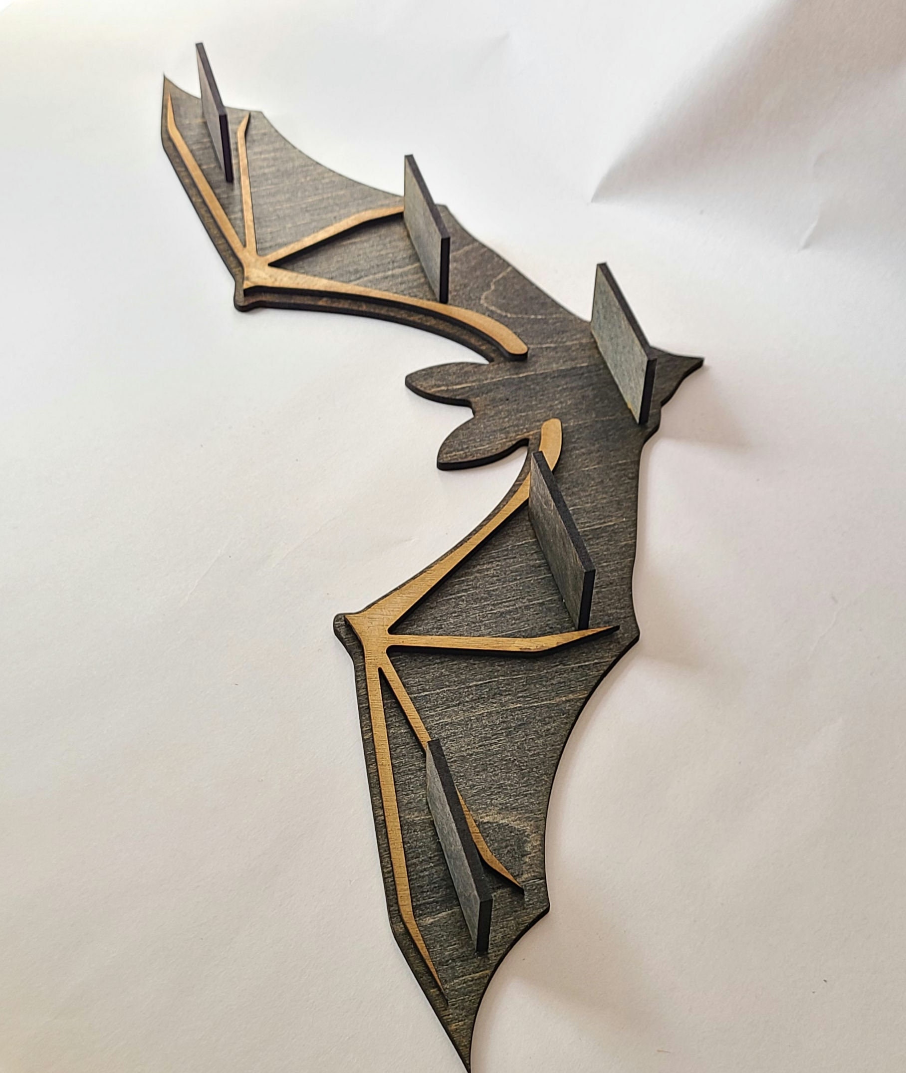 Bat Crystal Shelf Laser Cut Bat Shelf Halloween Gift Spooky Decorations ...