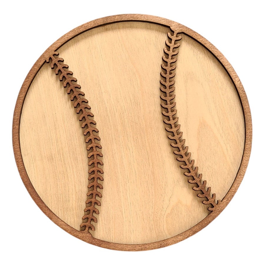 Wood Baseball Box Baseball Memory Box Laser Cut Trinket Box Decorative ...