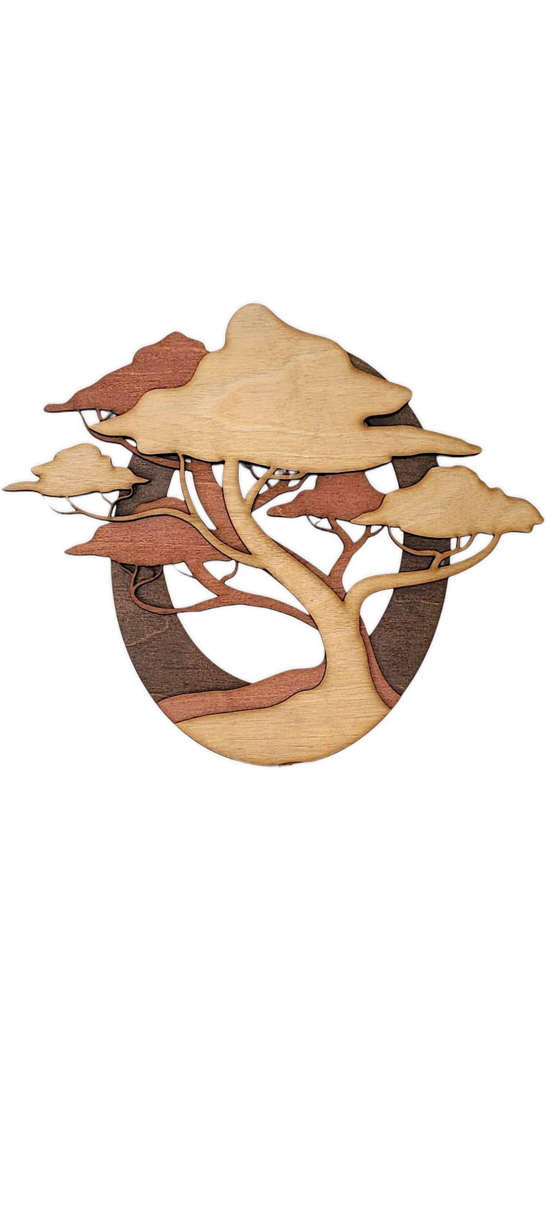 Layered Tree of Life Wall Art: Rustic Wood Forest Decor - Etsy