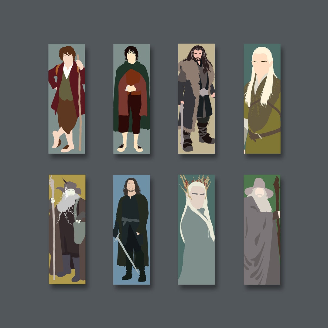 The Hobbit Bookmark, the Lord of the Rings Bookmark, Classic Literature ...