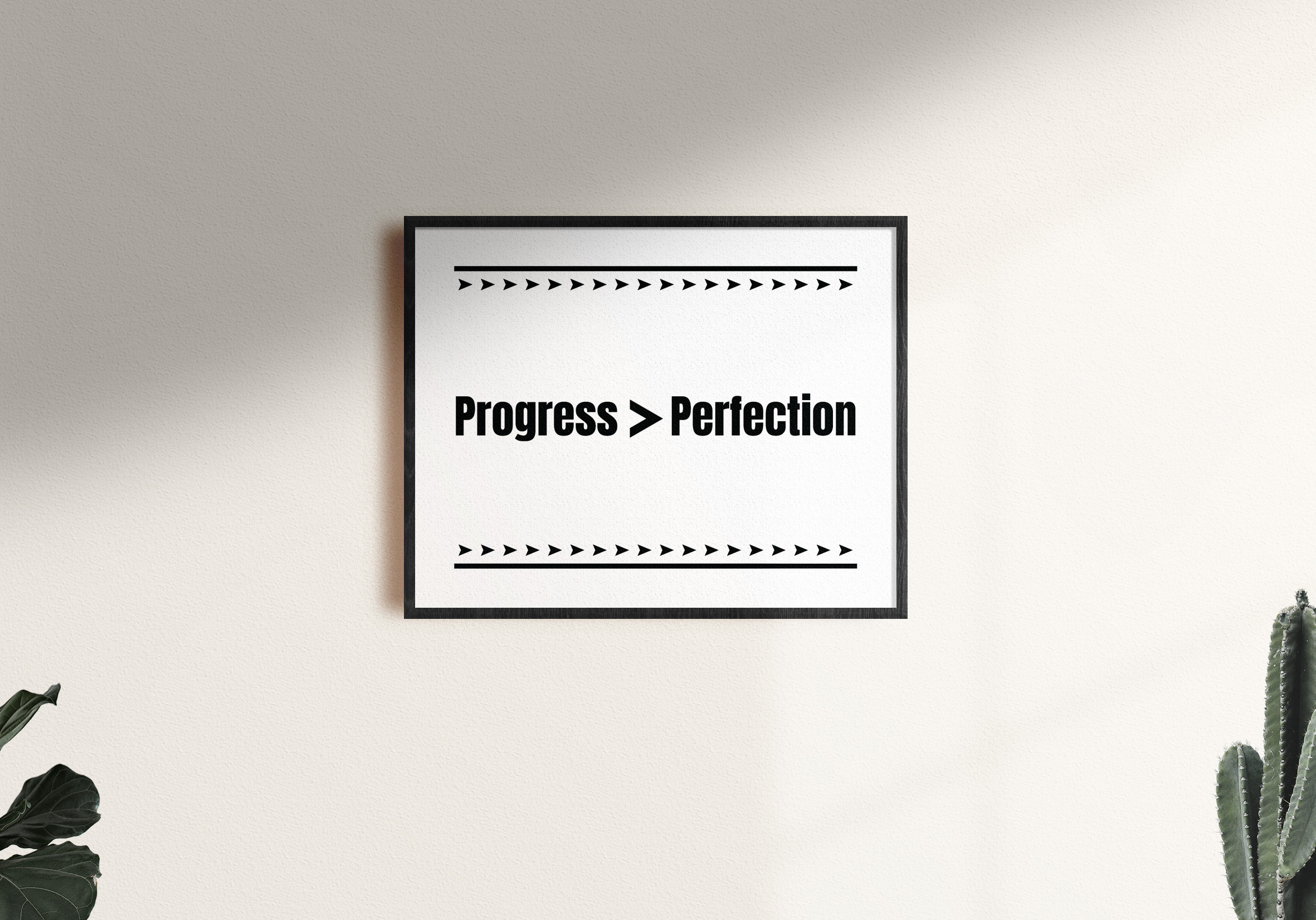 Progress Over Perfection Printable Wall Art - Positive Classroom Sign ...