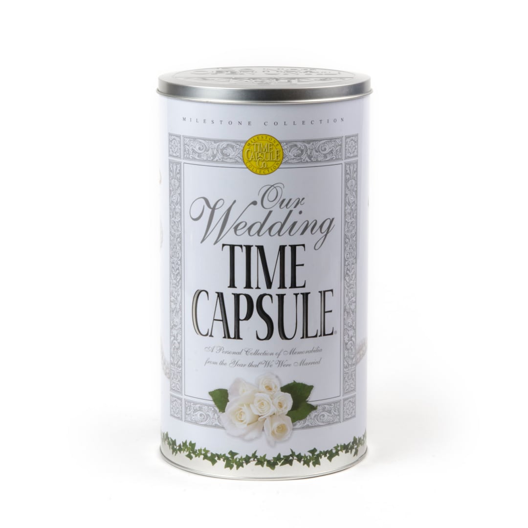 Wedding Time Capsule Container - Tin - Keepsake Box / Bridal Shower ...