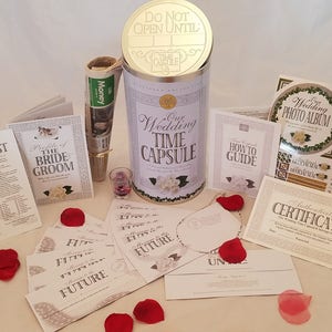 Wedding Time Capsule Container - Tin - Keepsake Box / Bridal Shower ...