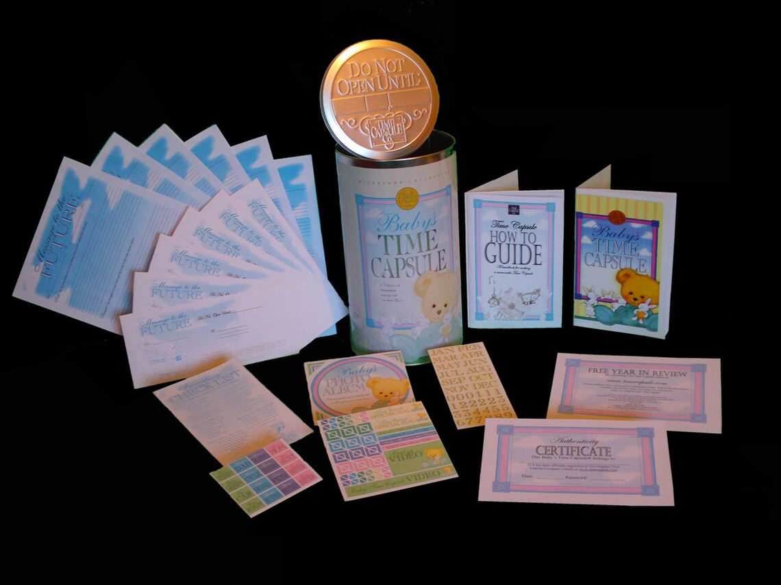 Baby Time Capsule Kit, Baby Shower Gift, Keepsake Box, Baby Memories ...
