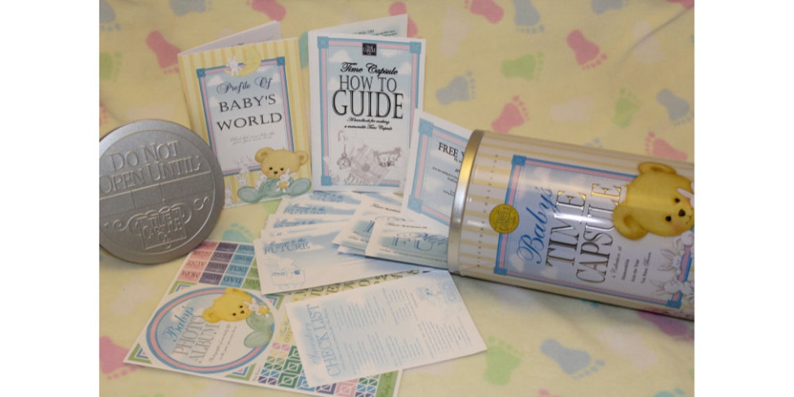 Baby Time Capsule Kit, Baby Shower Gift, Keepsake Box, Baby Memories ...