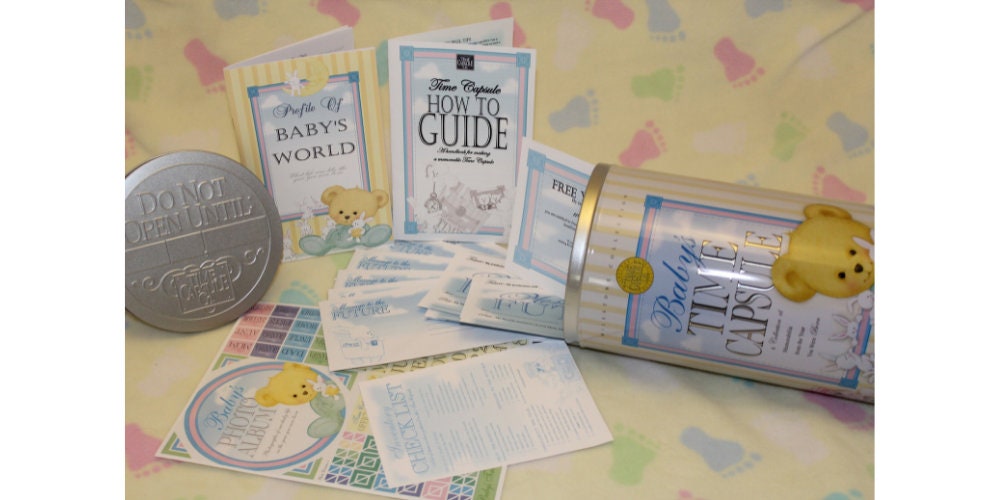 Baby Time Capsule Kit, Baby Shower Gift, Keepsake Box, Baby Memories ...