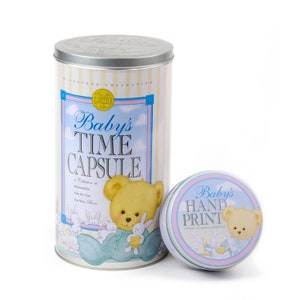 Save Memories in Personalized Baby Time Capsule Kit With Handprint or ...