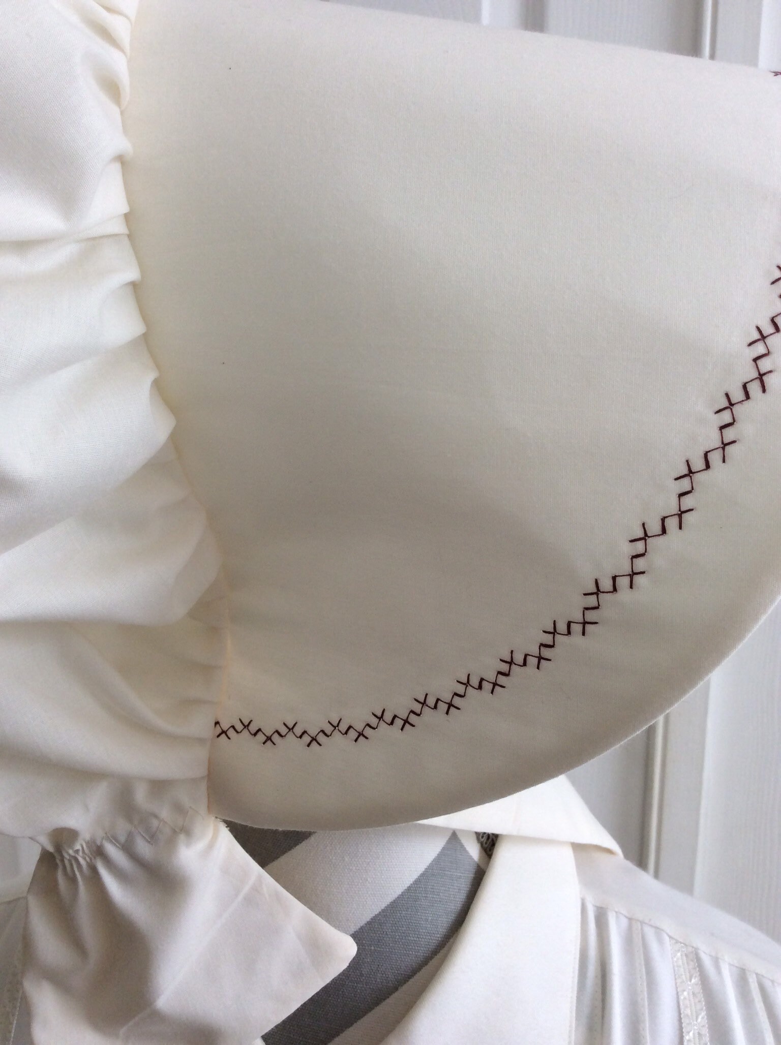 Embroidered Bonnet and Apron Set - Etsy