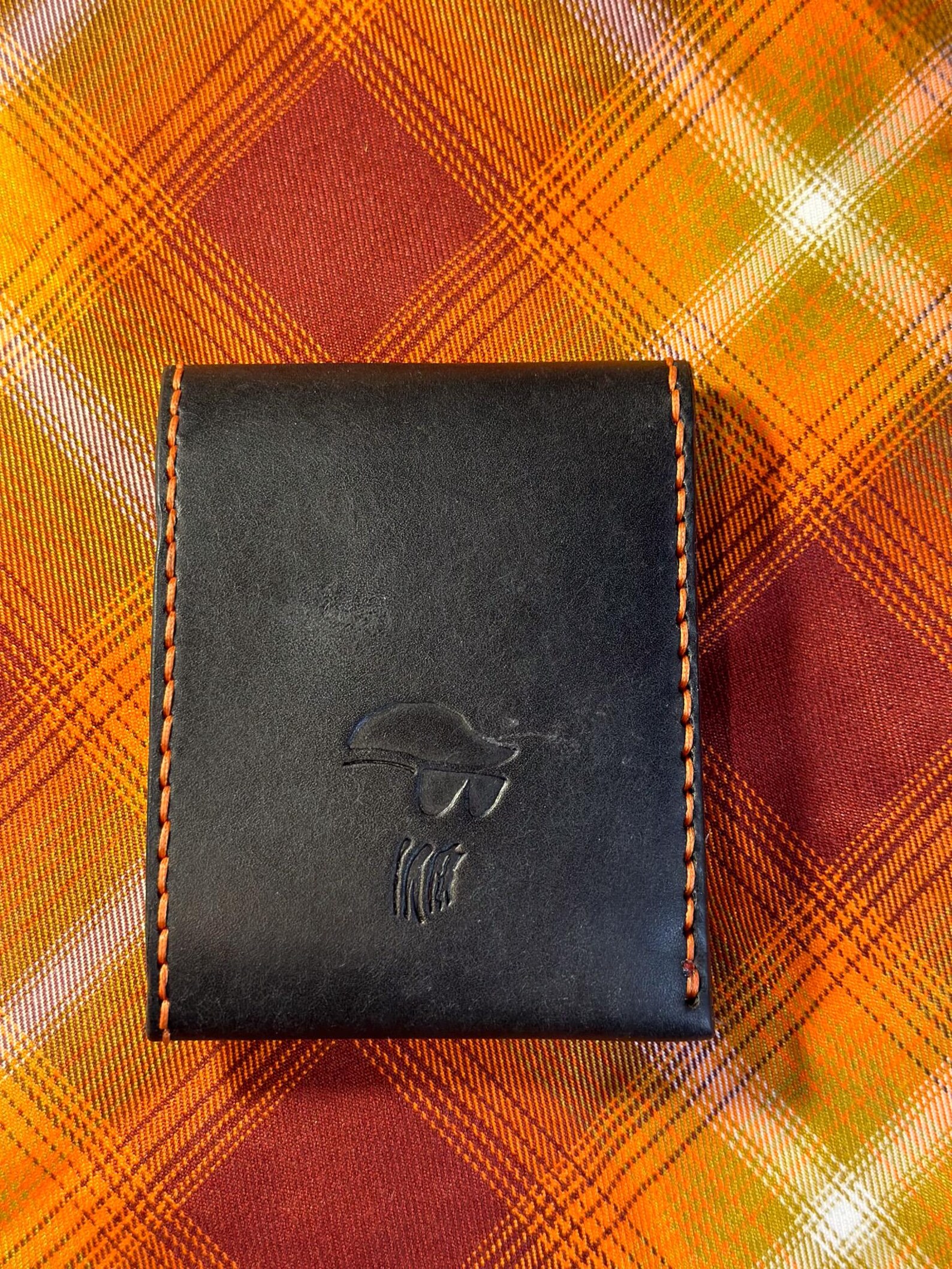 Minimalist Front Pocket Leather "flip Wallet" Pattern - Etsy