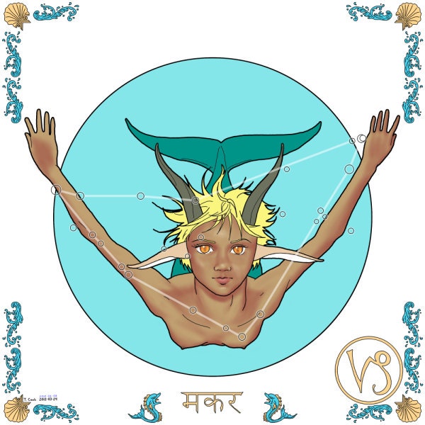 Mermaid Zodiac - Capricorn - Etsy