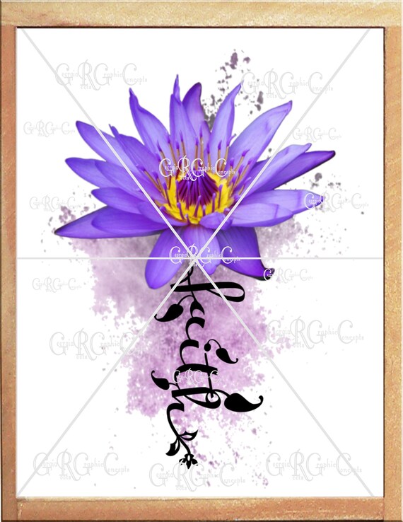 Water Lily Flower Faith Flower PNG/JPEG Digital Download | Etsy
