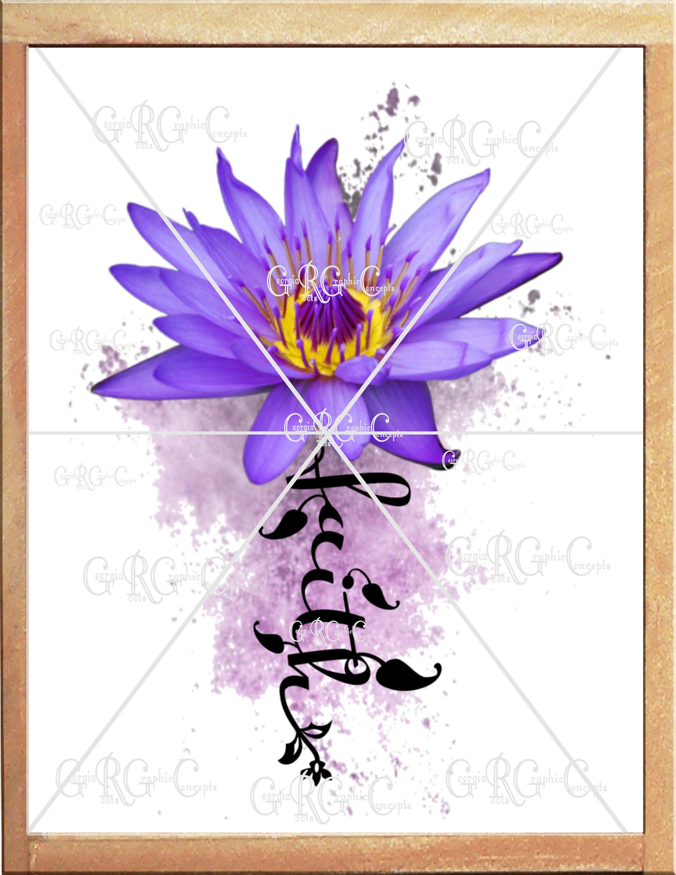 Water Lily Flower Faith Flower PNG/JPEG Digital Download | Etsy