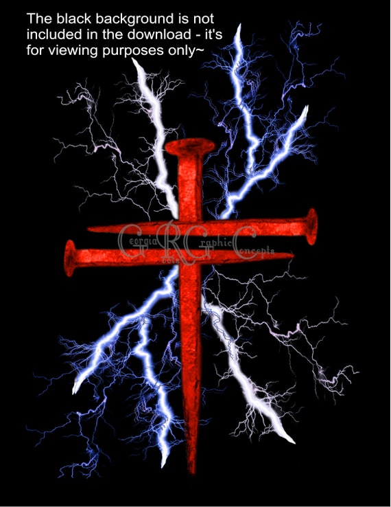 Abstract Lightning Red