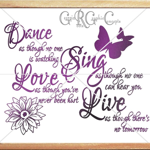 Dance Love Sing Live - Etsy