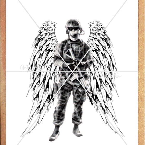 Soldier With Angel Wings - Etsy