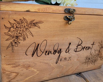 Beautiful Rustic Wood Wedding Card Box. - Etsy