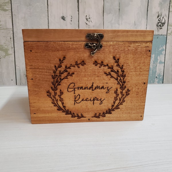 Rustic Recipe Box - Etsy