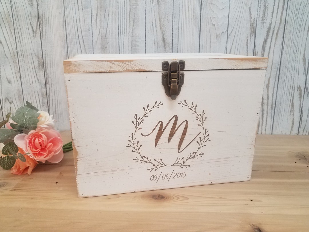 Rustic Wedding Card Box Rustic Wedding Decor Wedding Card Holder Wooden ...