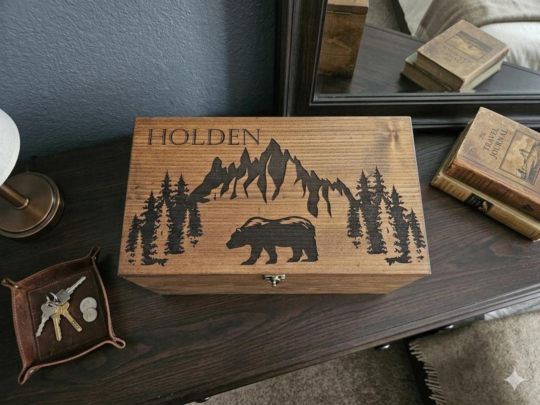 Custom Keepsake Box – Engraved Wooden Memory Box, Personalized Gift Box ...