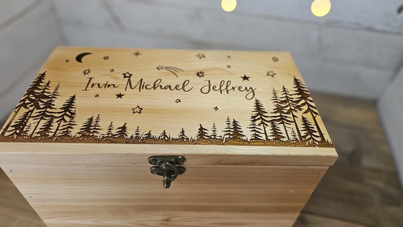 Time Capsule Keepsake Box for Newborn | Senior Gift | Personalized ...