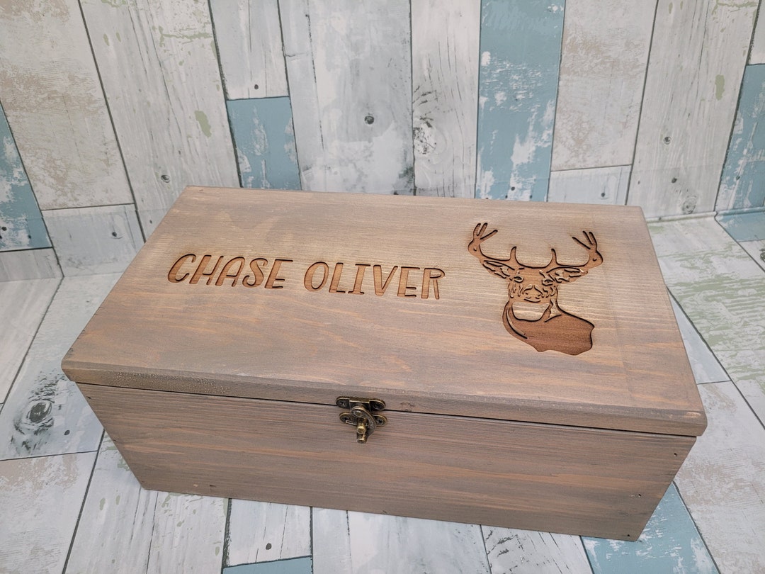 Boys Themed Custom Keepsake Box Custom Hand Made Wood Storage Box ...