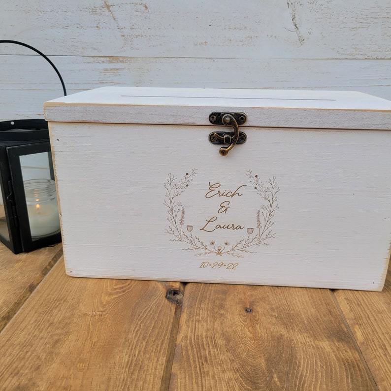 Wooden Wedding Card Box Rustic Wedding Card Box Card Box - Etsy