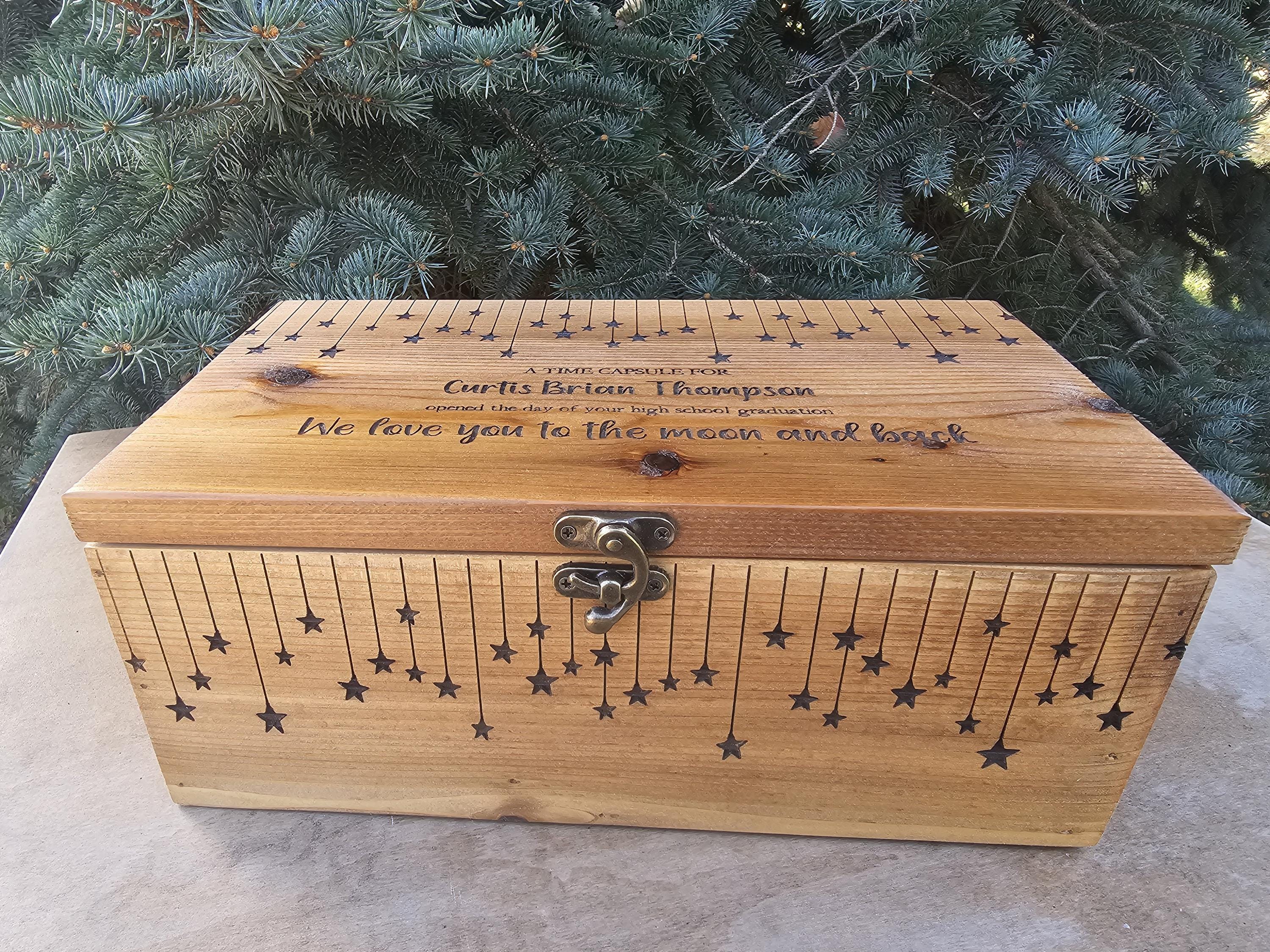 Time Capsule Keepsake Box for Newborn | Senior Gift | Personalized ...