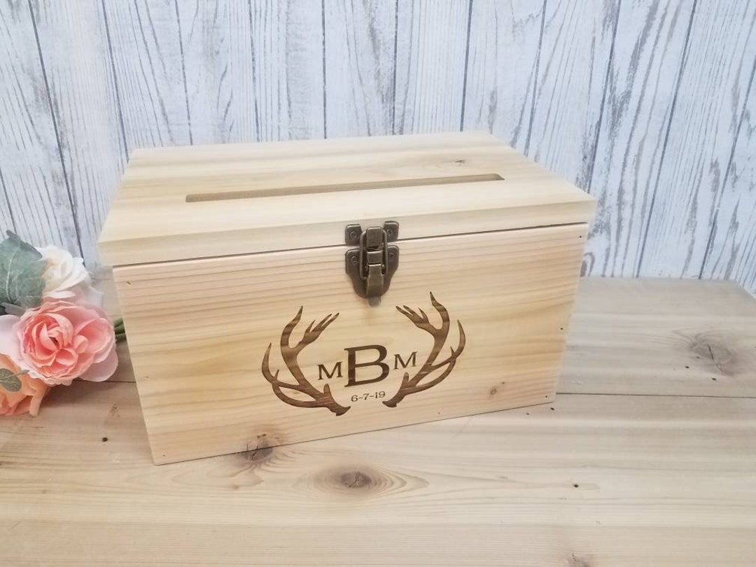 Rustic Card Box, Large Wedding Custom Card Box ,wedding, Anniversary ...