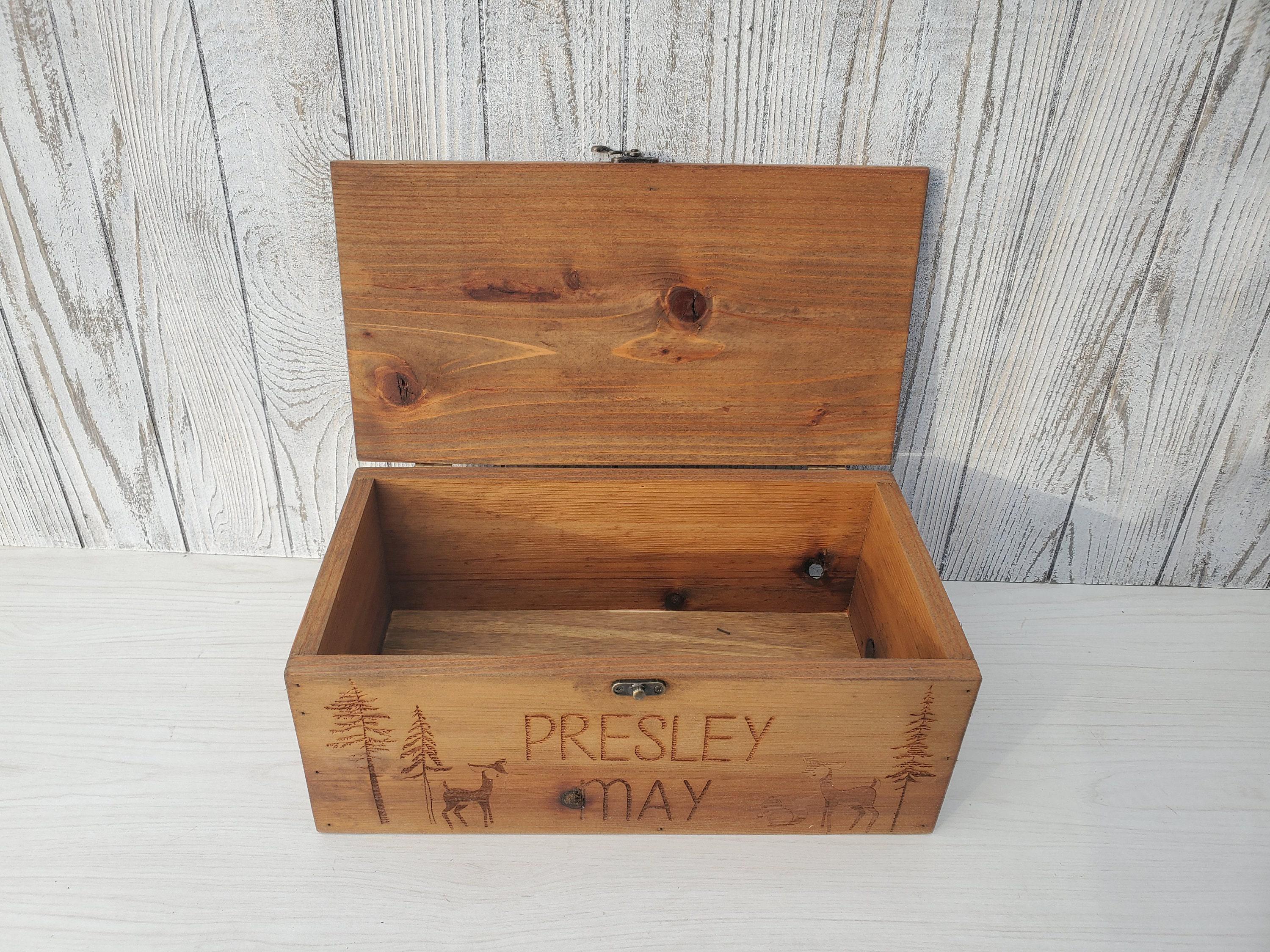 Mens Keepsake Box With a Fish | Boys Keepsake Box | Personalized ...