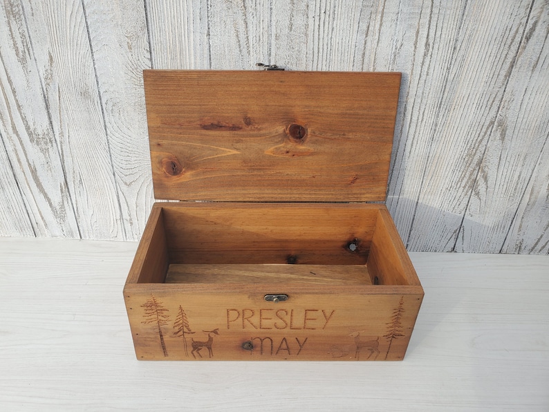 Wooden Memory Box Time Capsule Box Baby Keepsake Box - Etsy