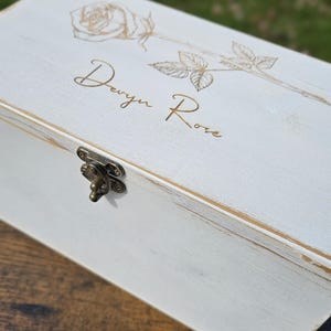 Floral Keepsake Box for Girls | Personalized Memory Box | Custom ...