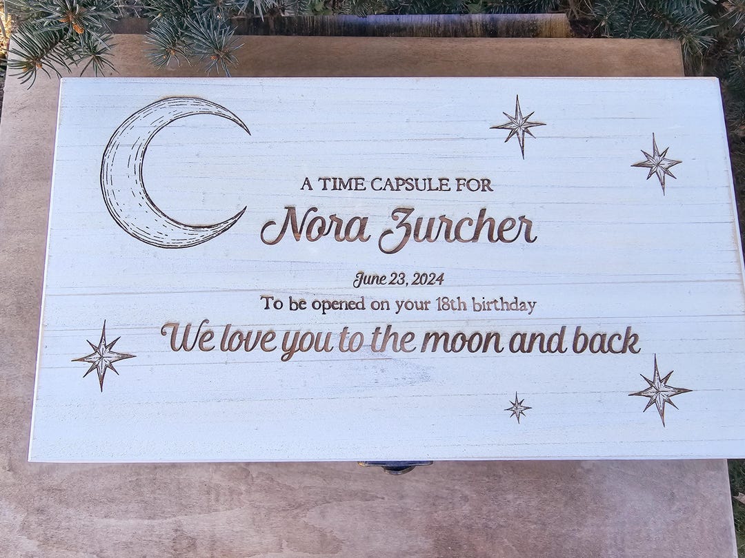 Time Capsule Box, Baby Keepsake Box, Children's Memory Box ...