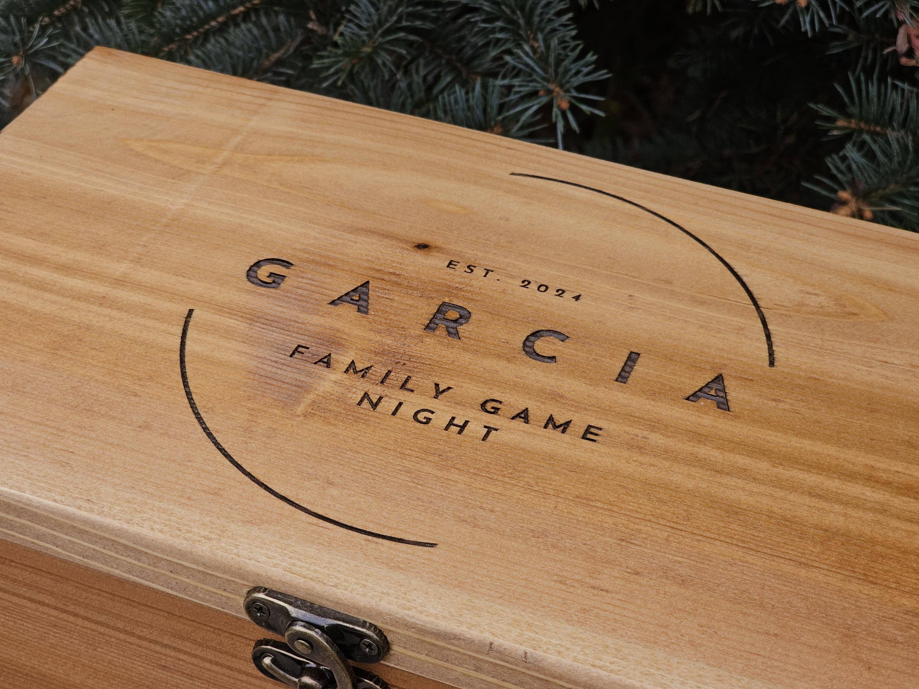 Game Night Box, Family Game Box | Personalized Game Night Box - Etsy